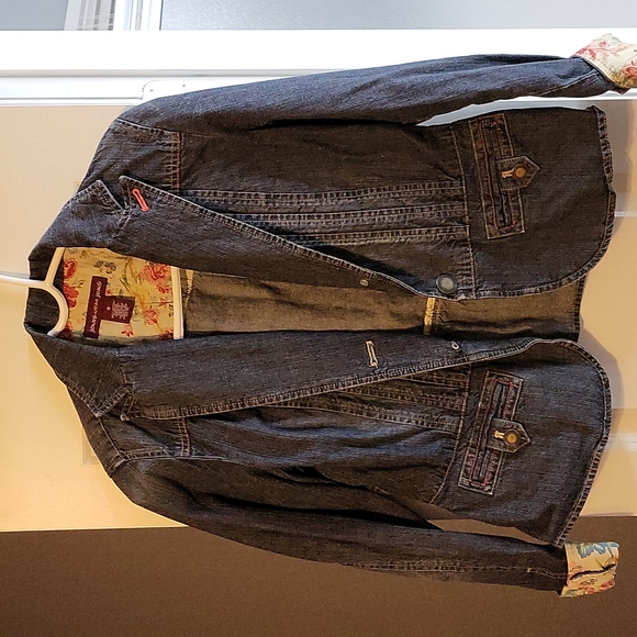 Jones Wear | Jackets & Coats | Jones Wear Jeans Denim Jacket Floral ...